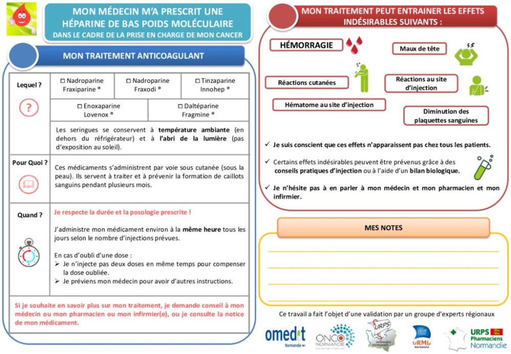 Fiche patient_HBPM VF - OncoNormandie